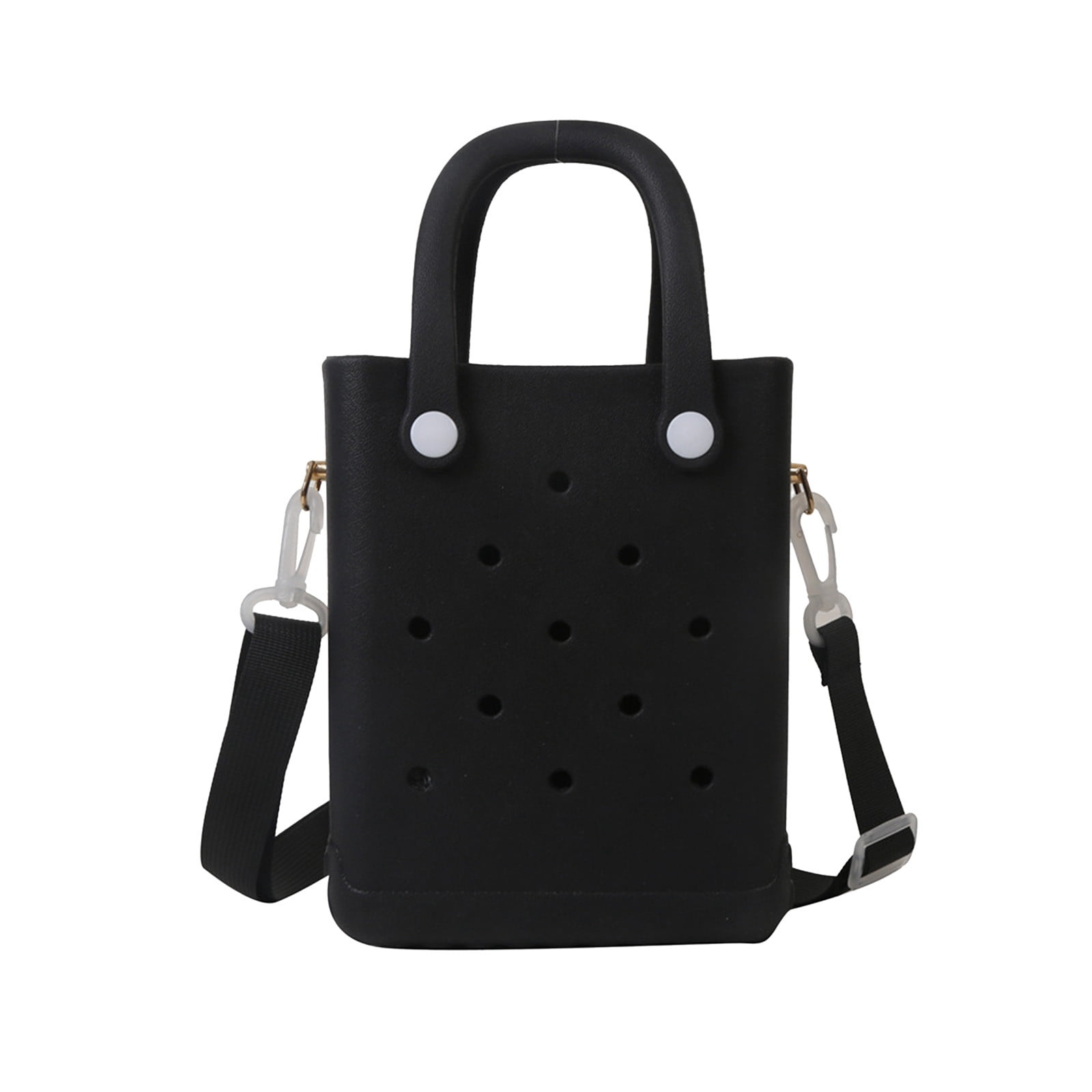 CCMAOLU, Waterproof Mini Beach Tote, 20.5x16.5x7.5 cm, Black - Walmart.com