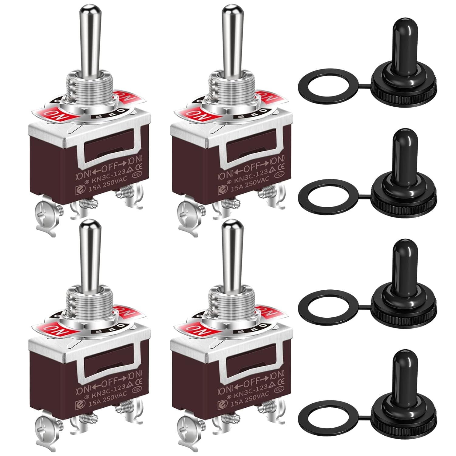 Waterproof Momentary Toggle Switch 12V DC 20A Heavy Duty Marine SPDT ...
