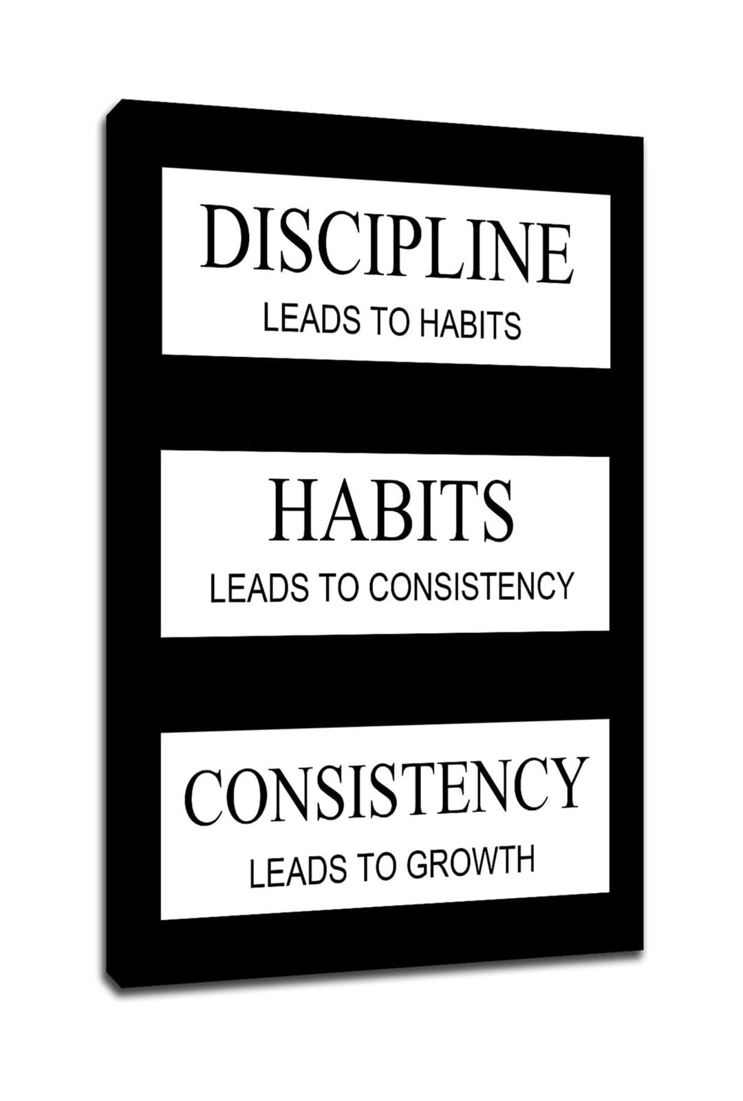 Waterproof Motivation Canvas, Daily Discipline Habits Chart, UV ...