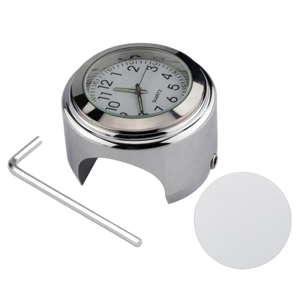 Waterproof Motorcycle Bike Handlebar Mount Handle Clock Watch For Night ...