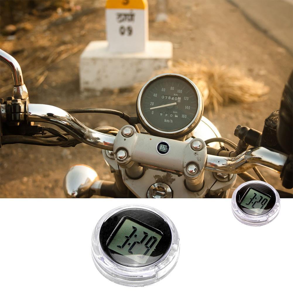 Waterproof Motorcycle Digital Clock Watch Stick on Motorbike UK I5K3 ...