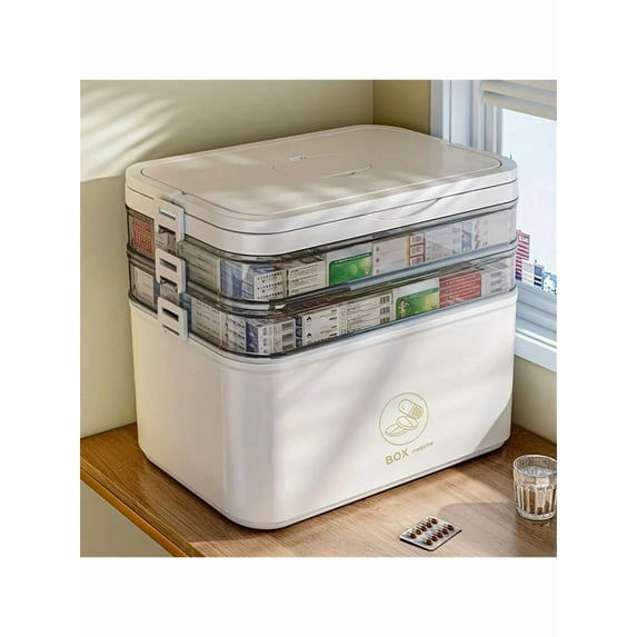 Waterproof Multi-Layer Medicine Storage Box, Portable First Aid Kit ...
