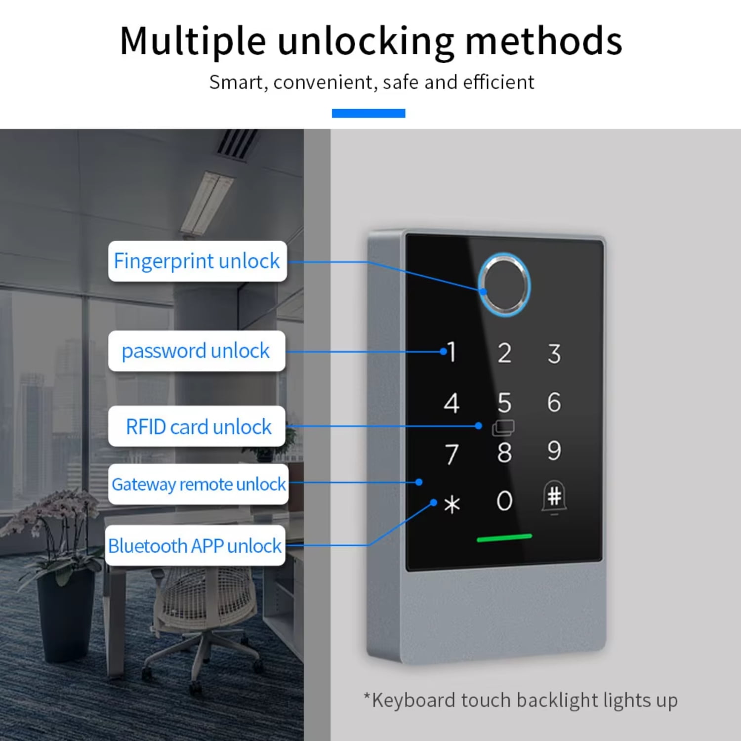 Waterproof NFC G2 IP67 13.56Mhz RFID Door Access Control System Kit ...