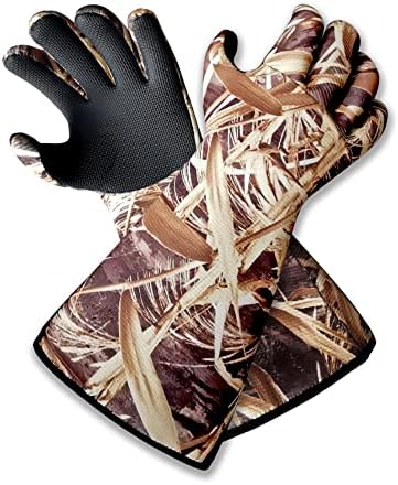 Waterproof Neoprene Duck Decoy Gloves - Insulated Blind Gauntlet Stay ...