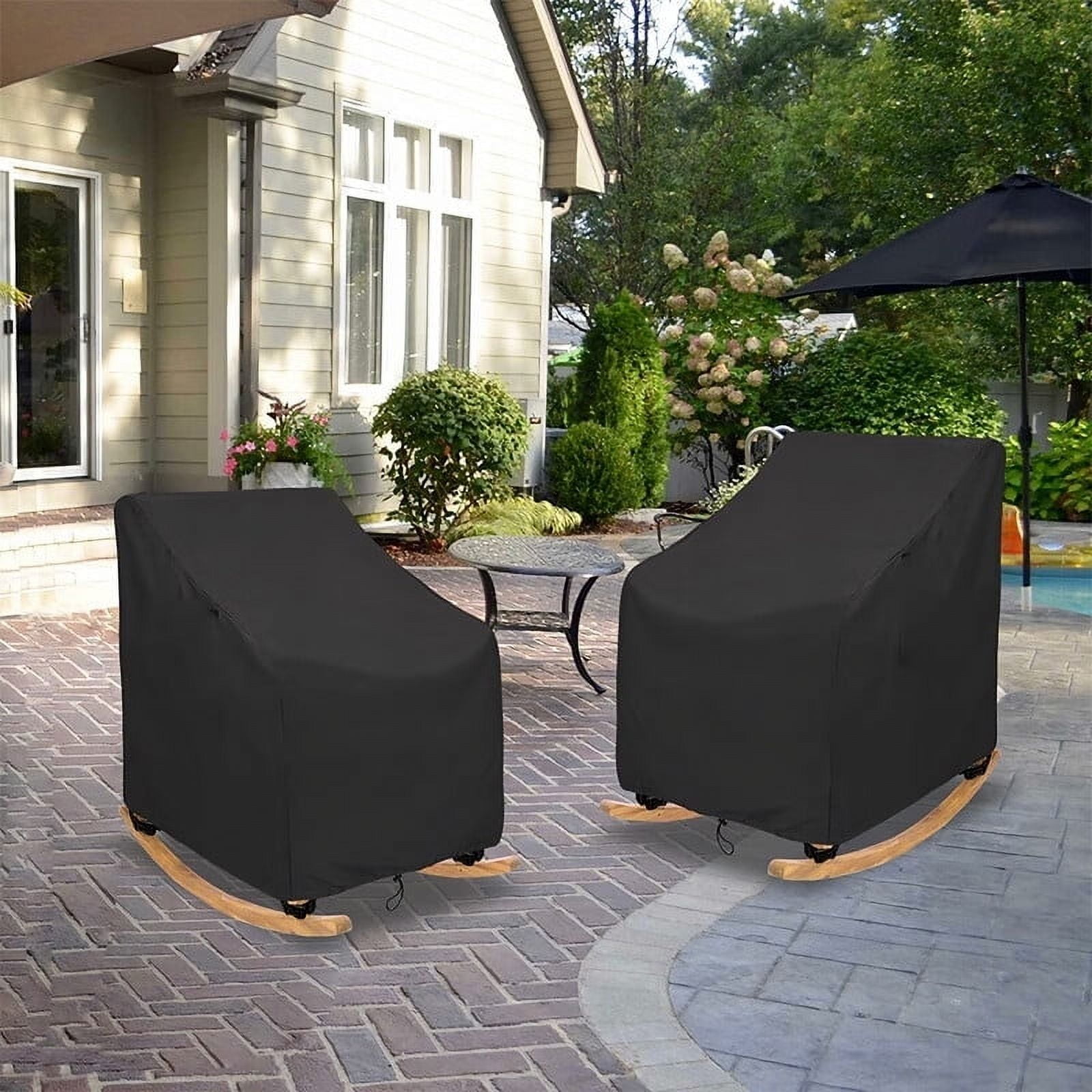 Waterproof Outdoor Chair Covers for Adirondack,2 Pack Outdoor Rocking ...