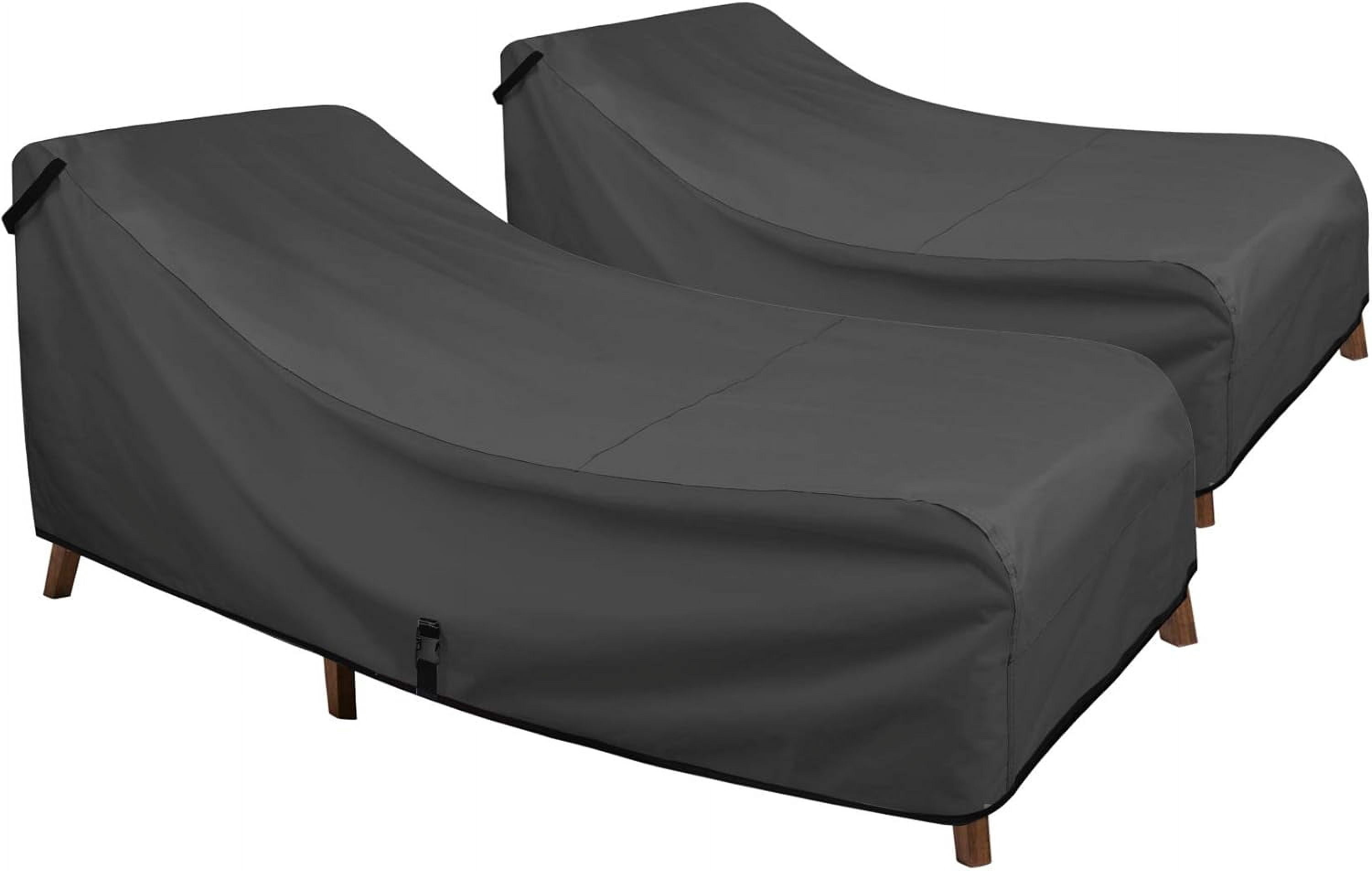 Waterproof Outdoor Chaise Lounge Chair Covers - 2 Pack Patio Lounge ...