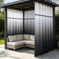 Waterproof Outdoor Curtain Single Sheet Thick Privacy Weather ...