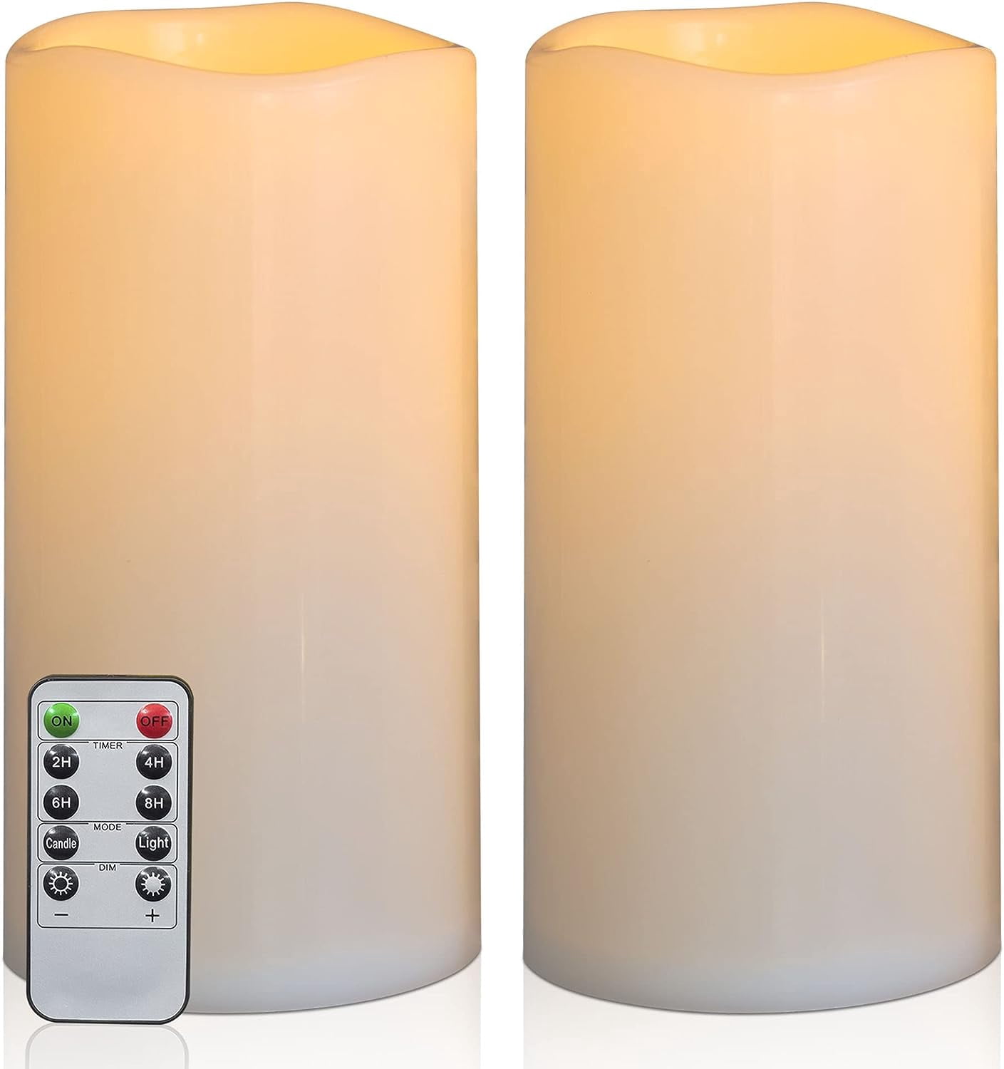 Waterproof Outdoor Flameless Candles Battery Operated LED Flickering ...