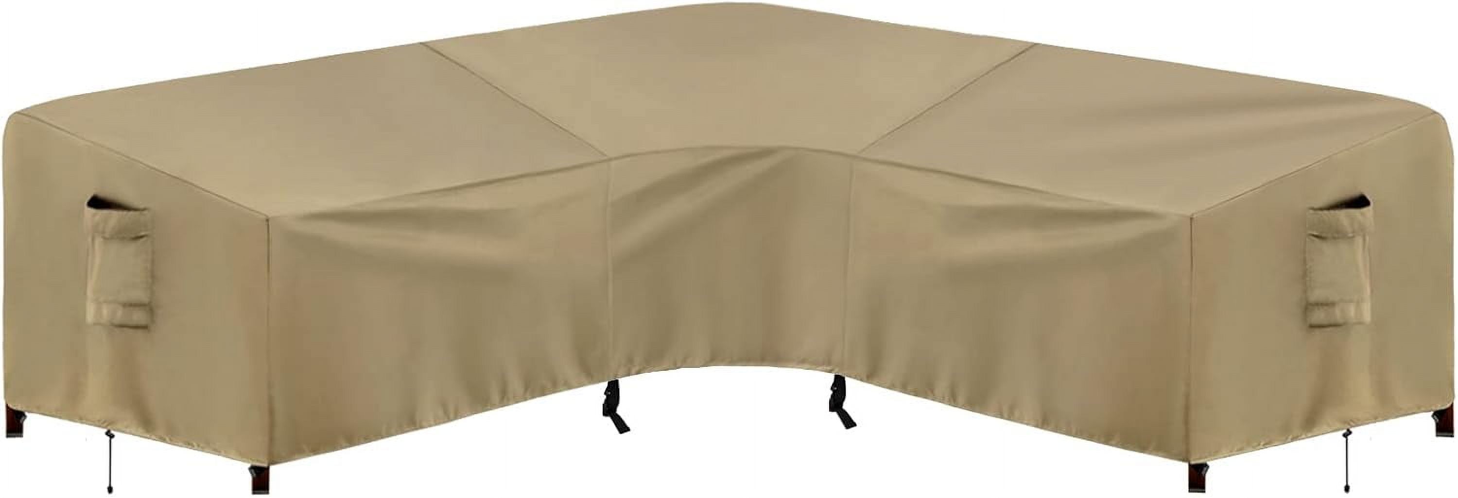 Waterproof Outdoor Sectional Sofa Cover for Patio Furniture V Shaped ...