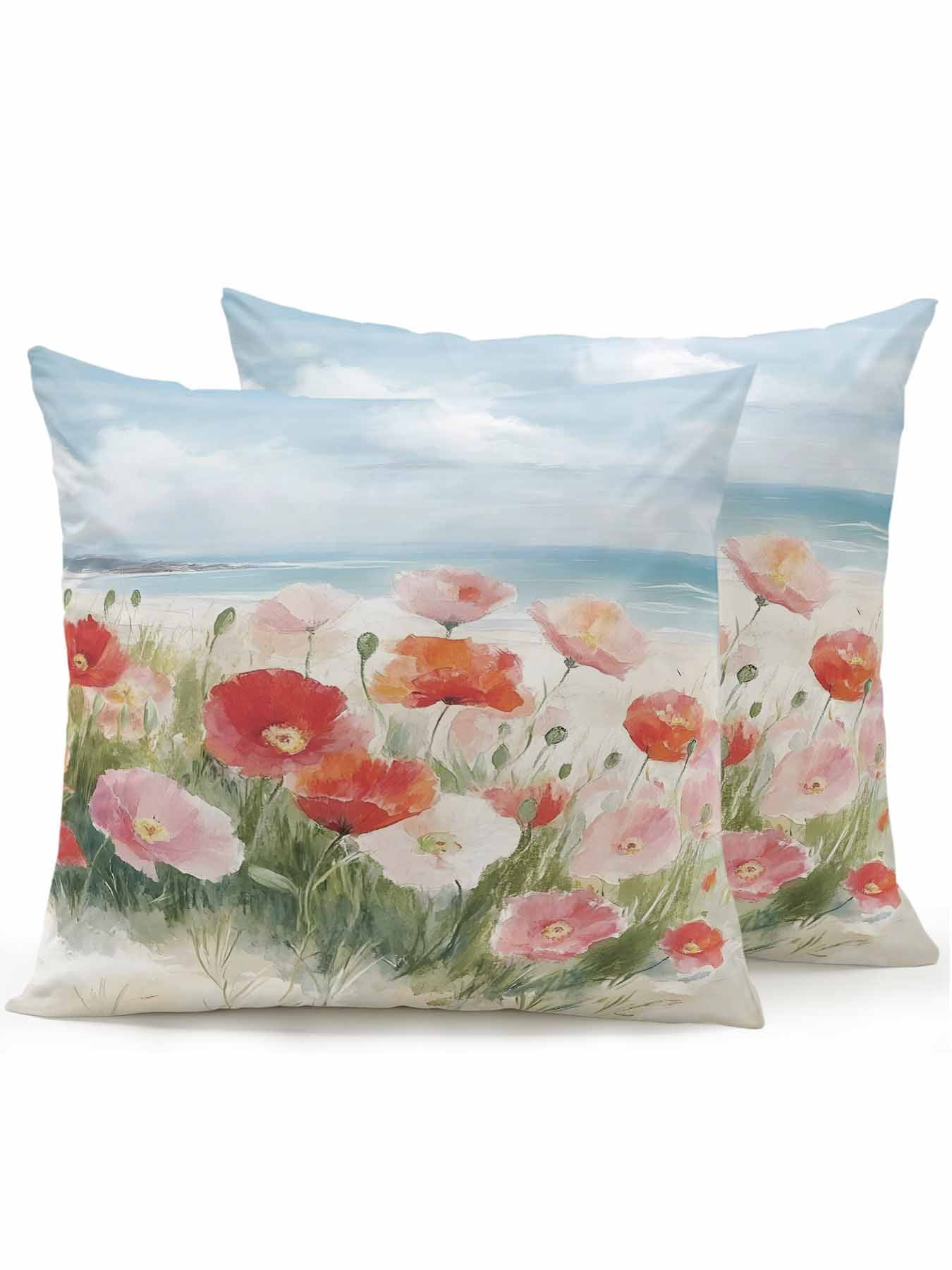 Waterproof Outdoor Throw Pillows with Inserts 16