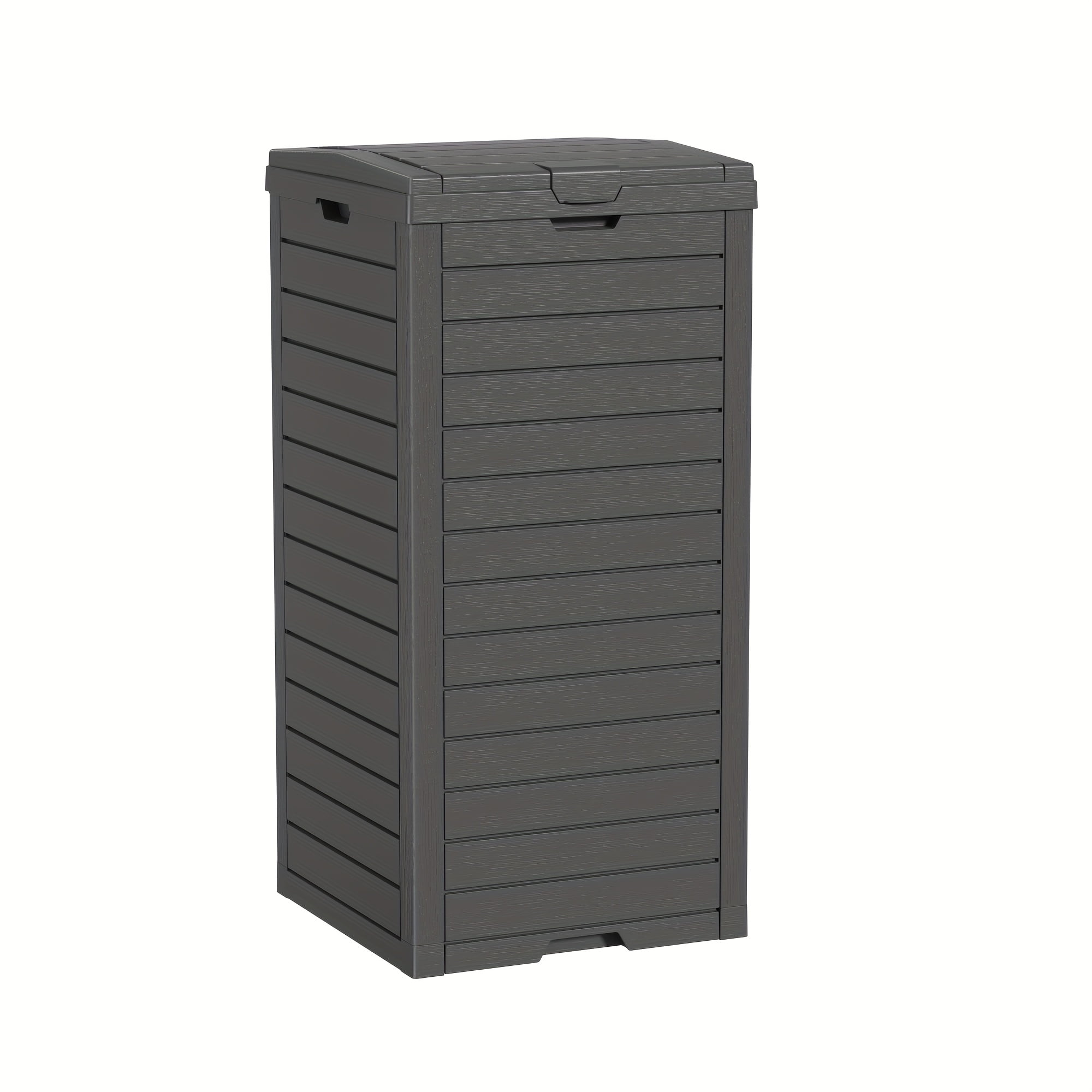 [Waterproof Outdoor Trash Can] Waterproof 62 Gallon Resin Outdoor Trash ...