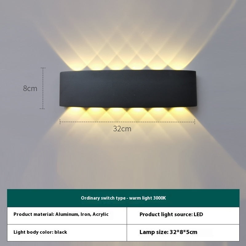 Waterproof Outdoor Wall Lamp Intelligent Remote Control LED Light ...