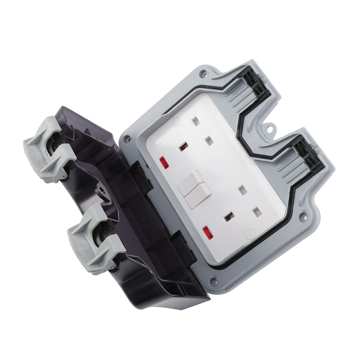 Waterproof Outdoor Power Socket Electrical Weather Resistant 2 Gang ...