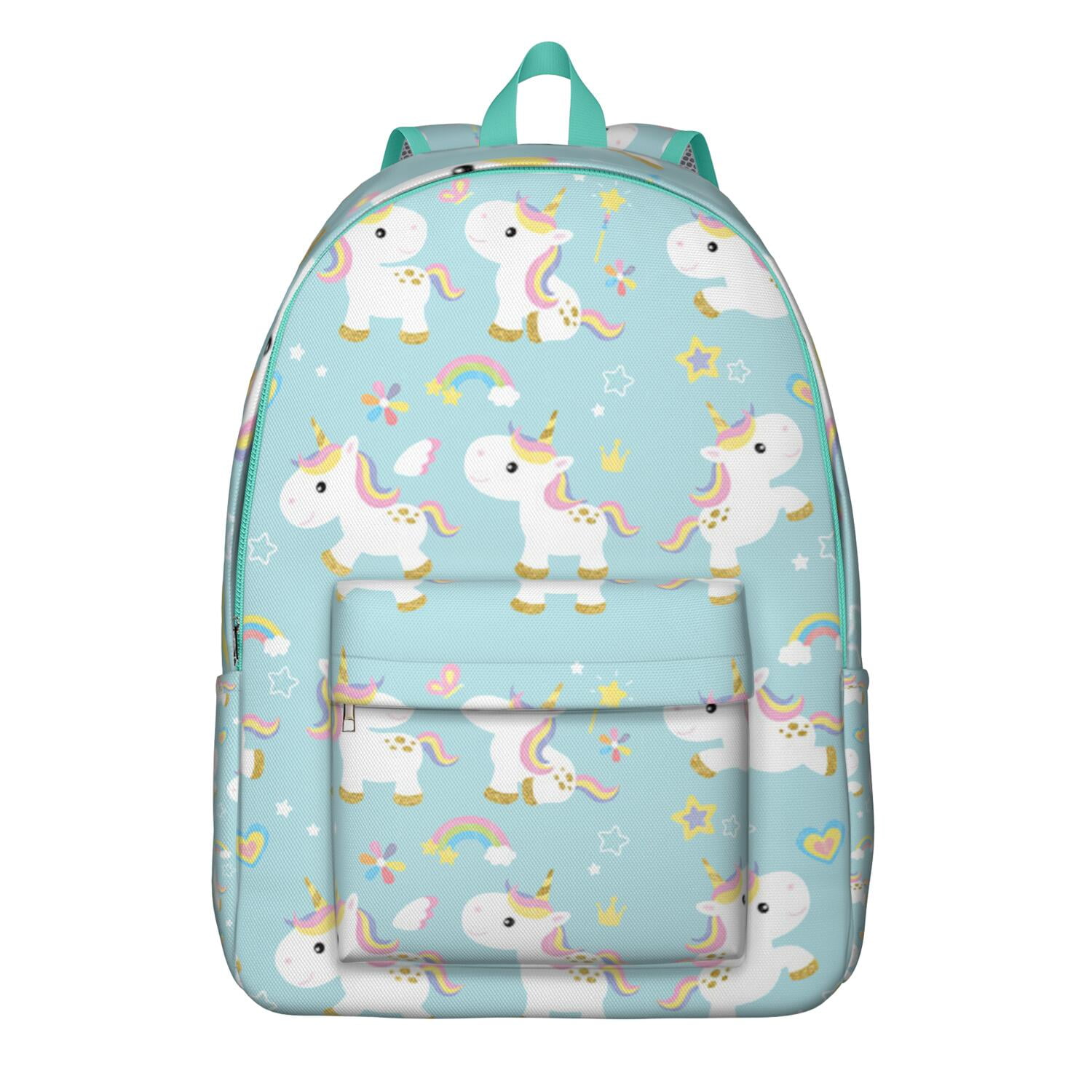 Waterproof Oxford Backpack Featuring Colorful Rainbow Print, Spacious ...