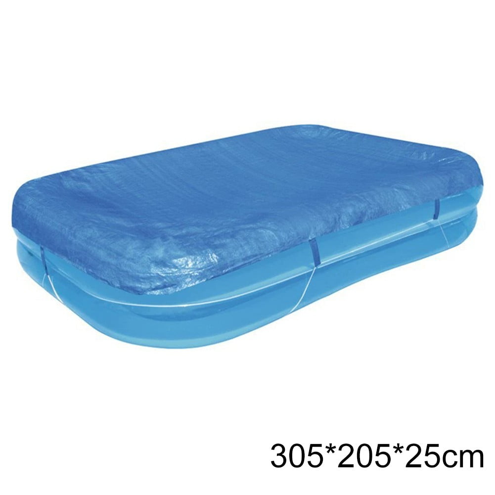 Waterproof PE Tarpaulin Swimming Pool Cover with Securing Ropes and ...