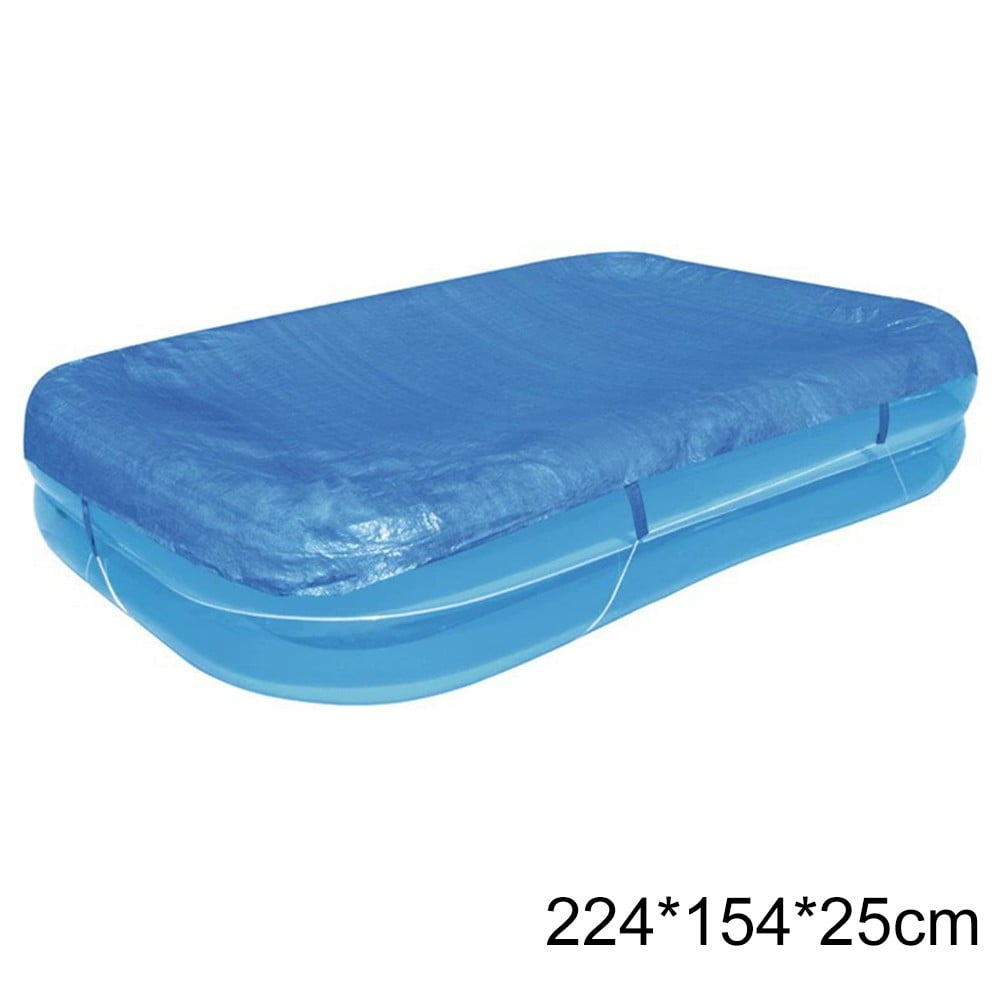 Waterproof PE Tarpaulin Swimming Pool Cover with Securing Ropes and ...