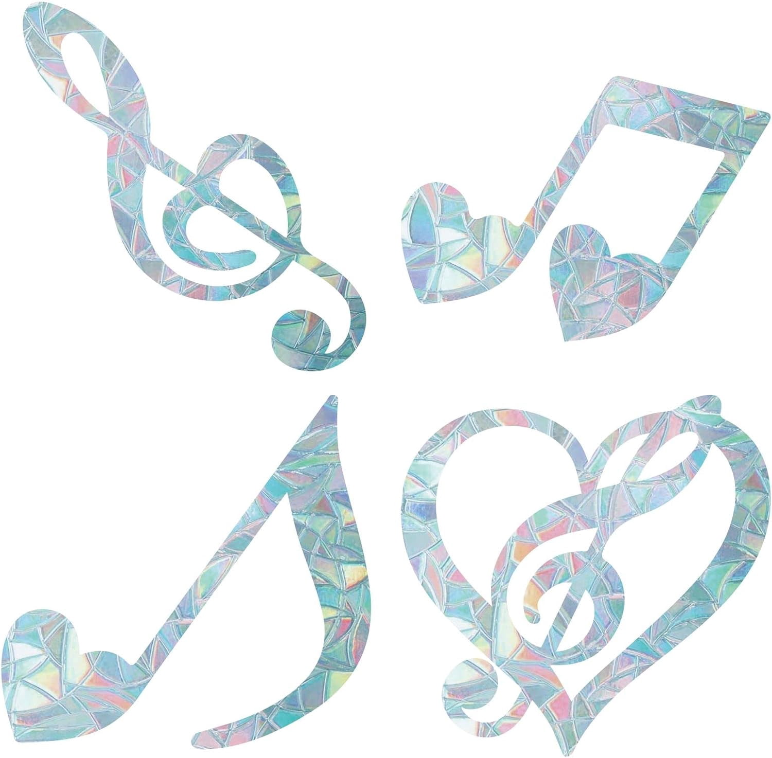 Waterproof PVC Colored Laser Stained Window Film Adhesive Stickers ...