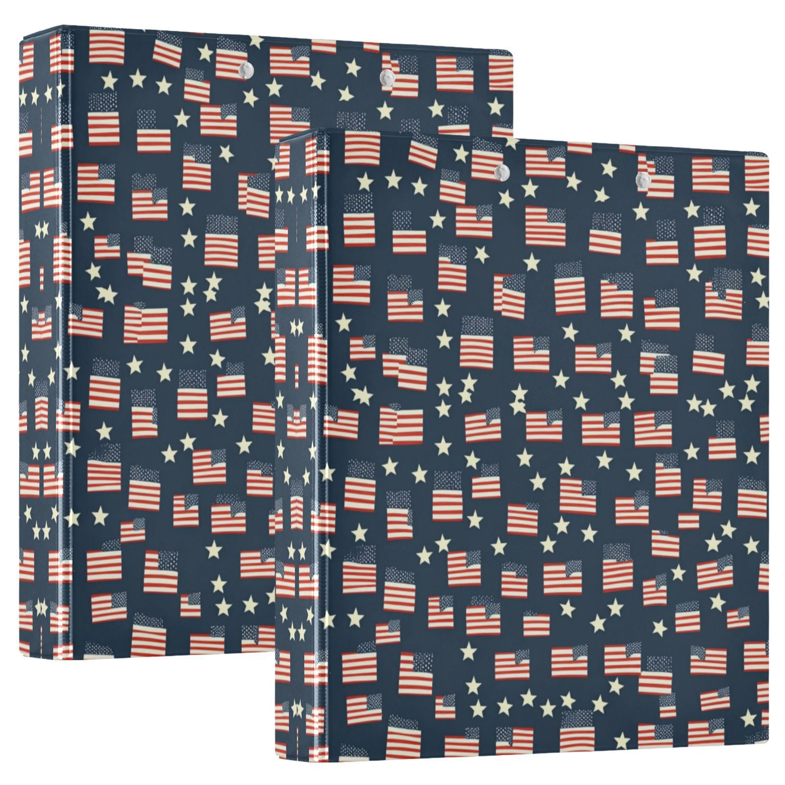 Iauyy PVC Round Ring Binders, 200 Page Capacity, 2 Pack，Flags - Walmart.com