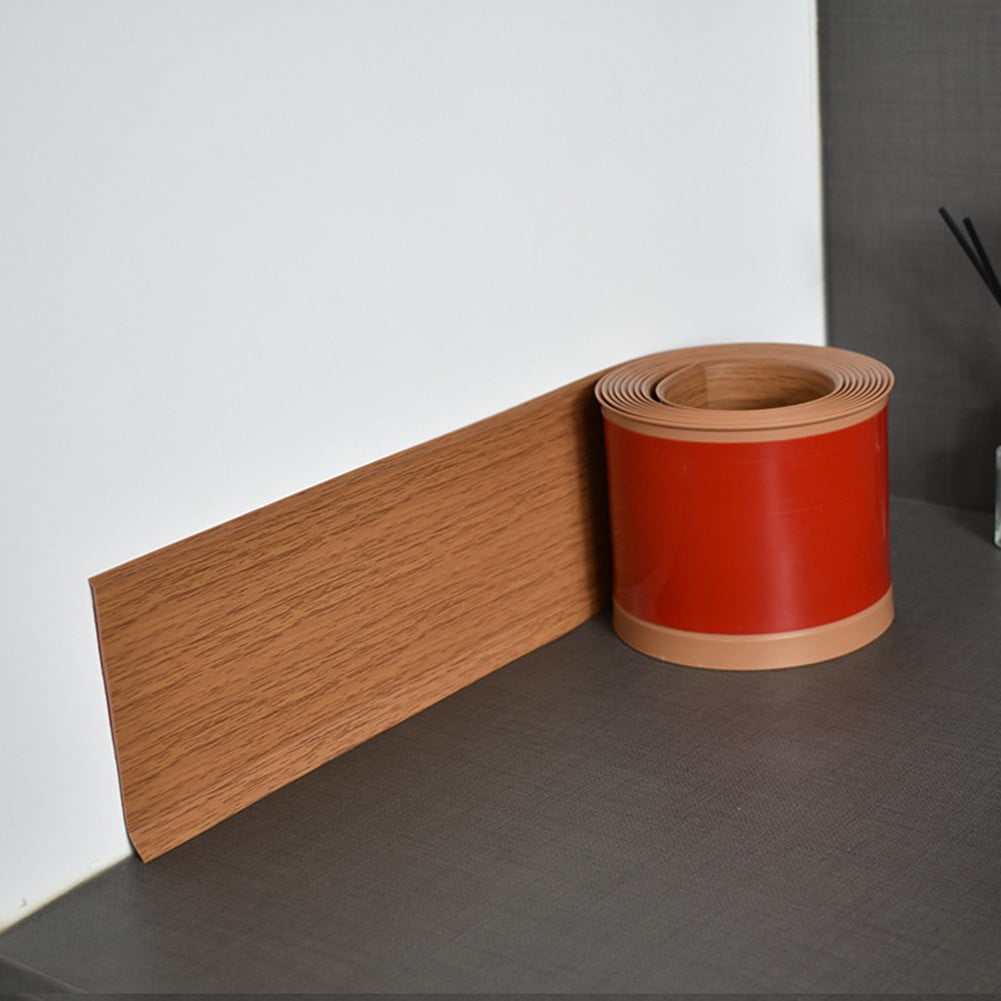 Waterproof PVC Skirting for Interior Decoration, 2m x 10cm - Walmart.com