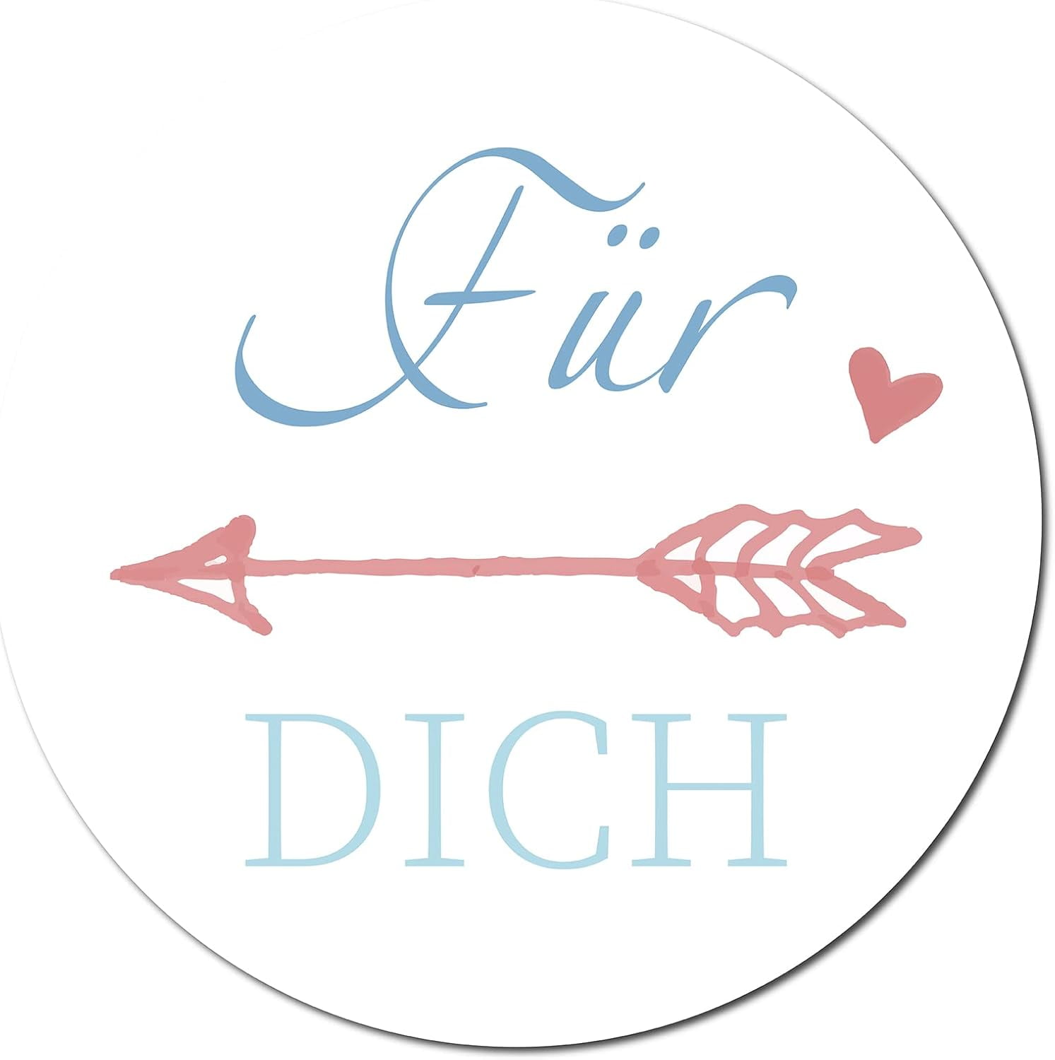 Waterproof PVC Wedding Round Stickers for Guest gift sticker Red Arrows ...
