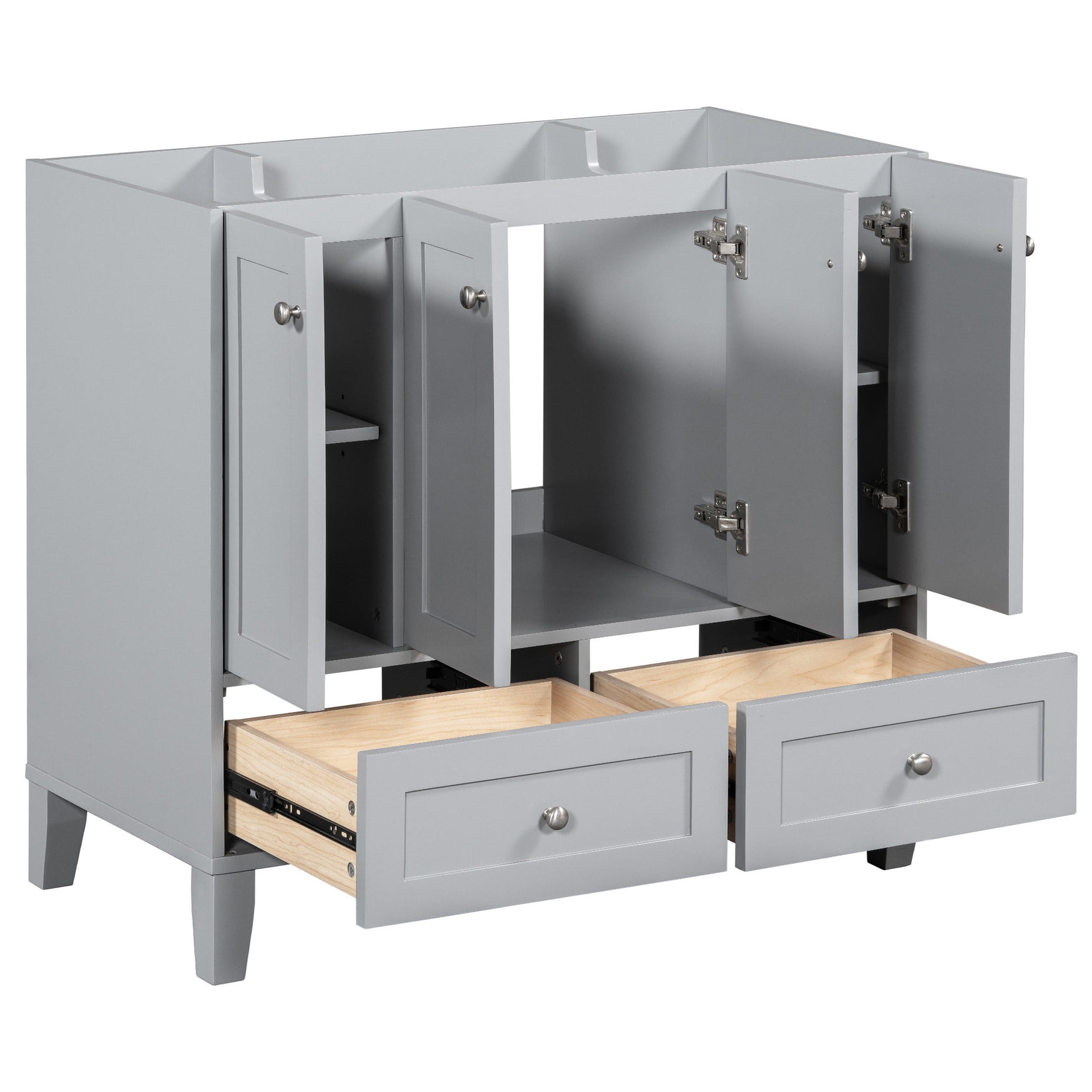 Waterproof Painted Bathroom Vanity+Smooth Slide Rail Drawers"-"Bathroom ...