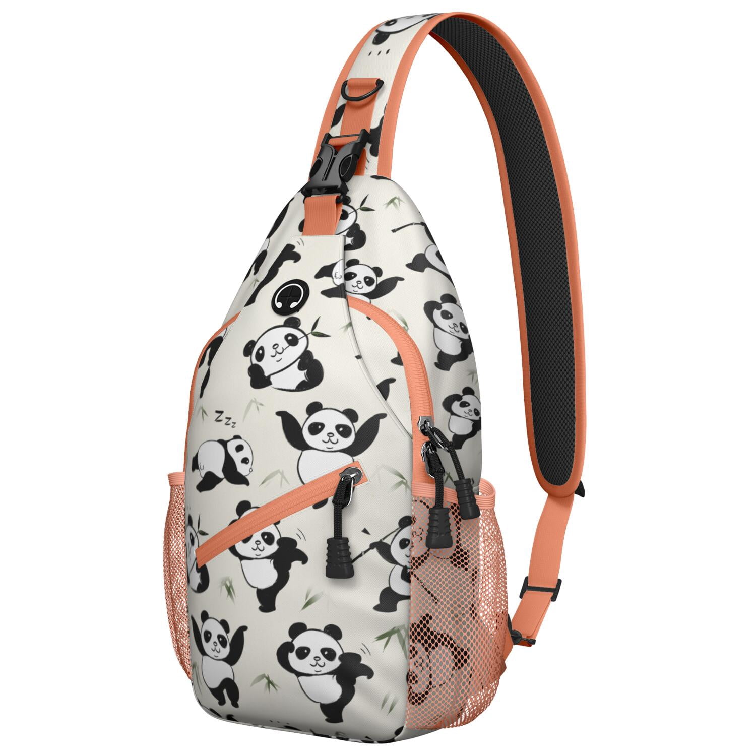 Waterproof Panda Cartoon Crossbody Bag - Men's Chest Backpack for ...