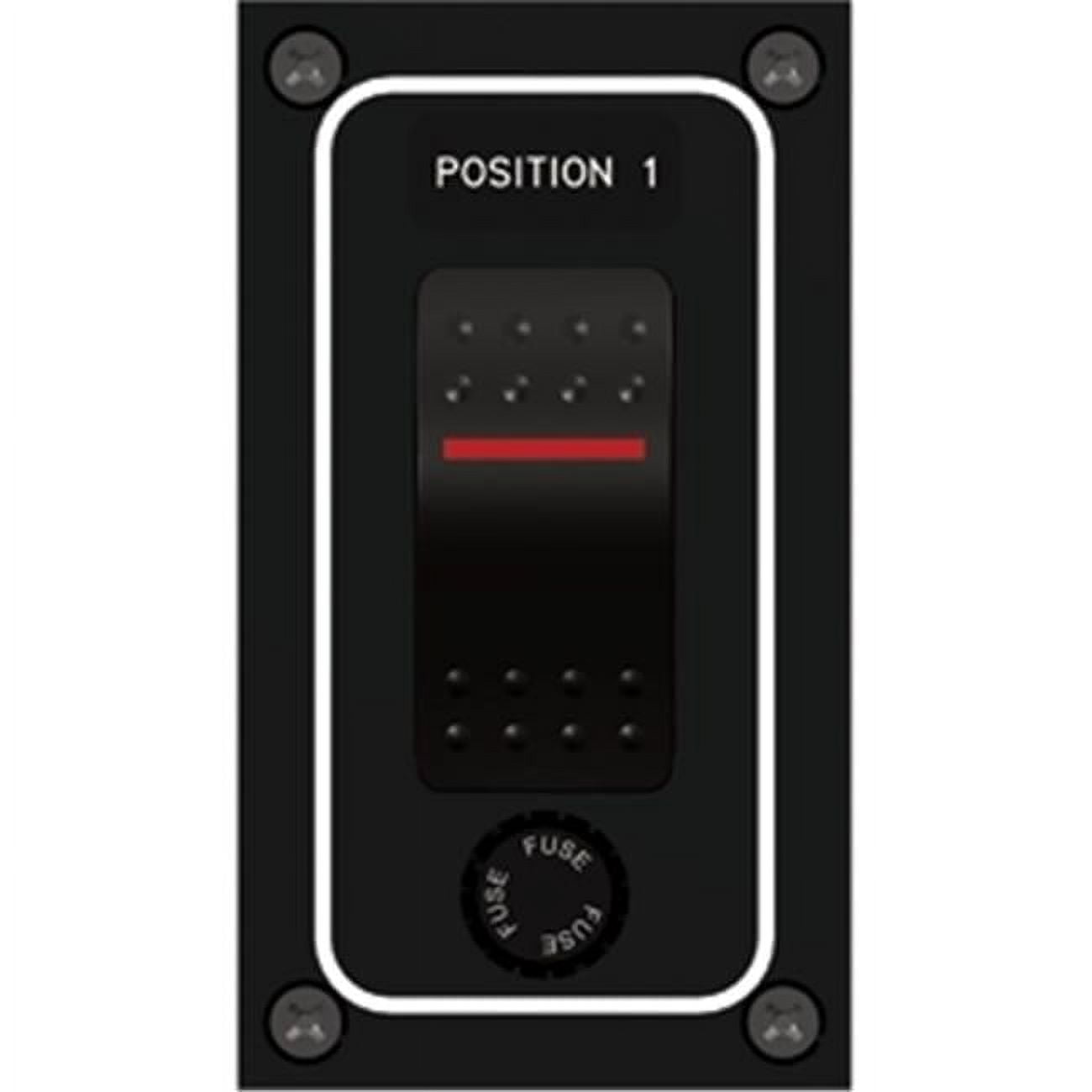 Waterproof Panel DC 1-Position Illuminated Rocker Switch & Fuse ...