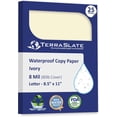 Waterproof Paper, Rip-Proof Colored Paper, Ivory, 25 Sheets, 8 Mil ...