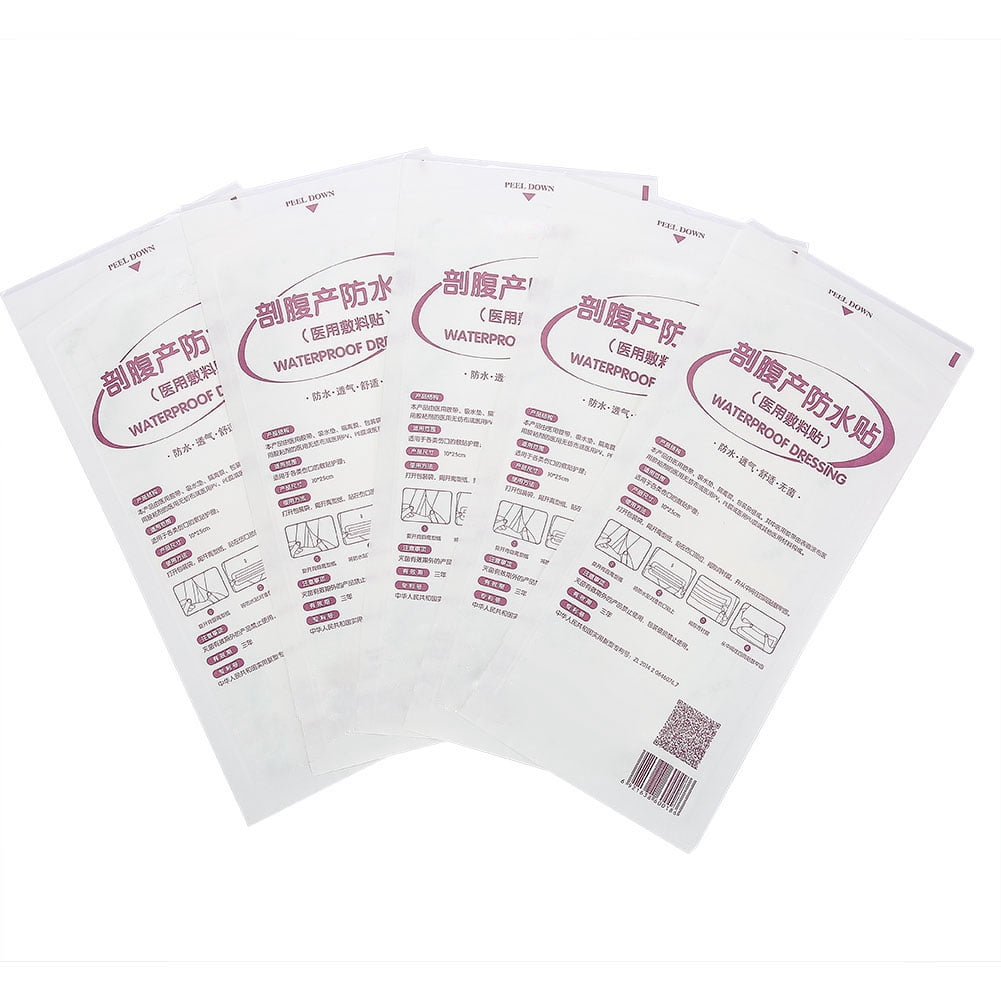 Waterproof Patch, 5Pcs Wound Dressing Patch Caesarean Postpartum ...