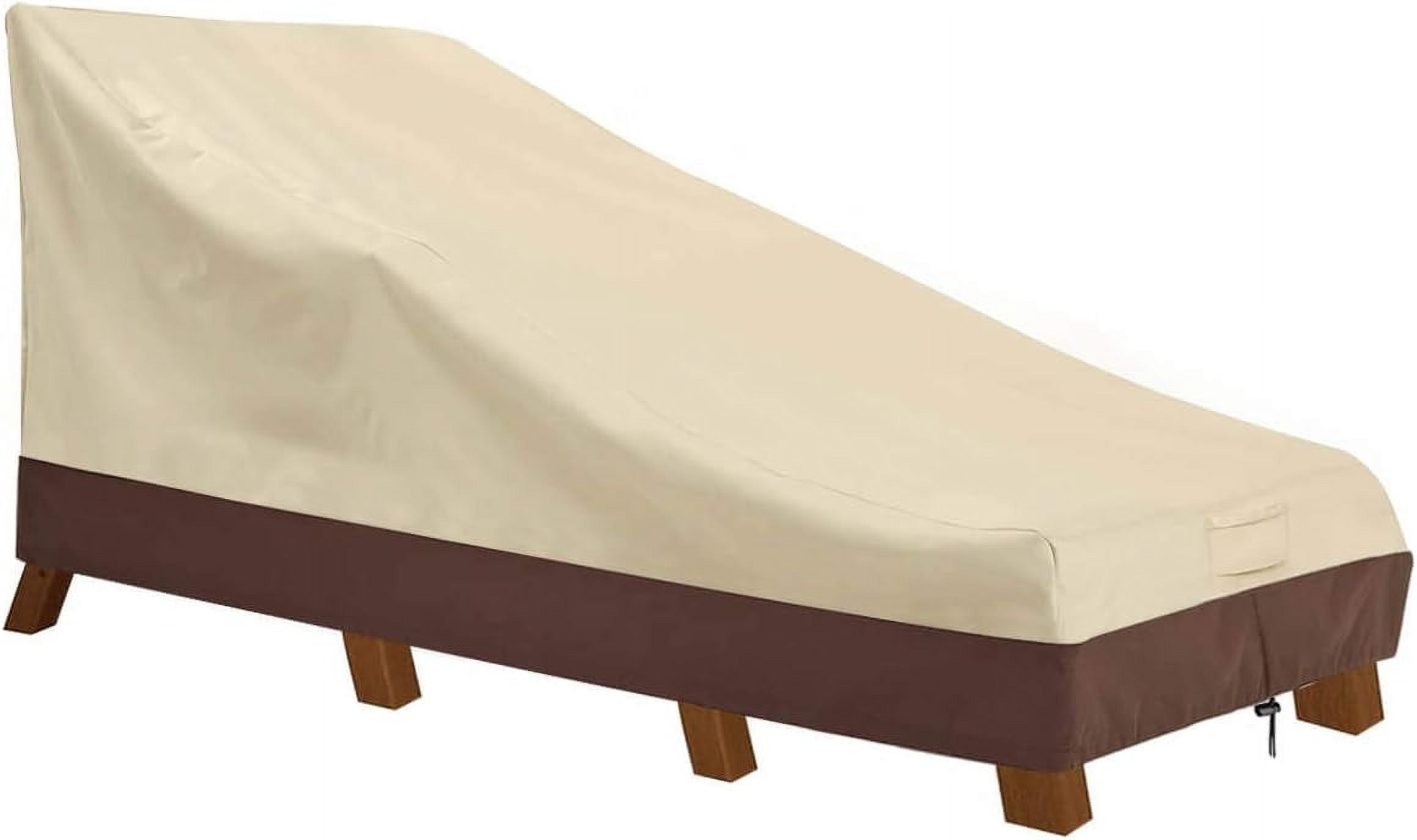 Waterproof Patio Chaise Lounge Cover, 600D Heavy Duty Outdoor Lounge ...