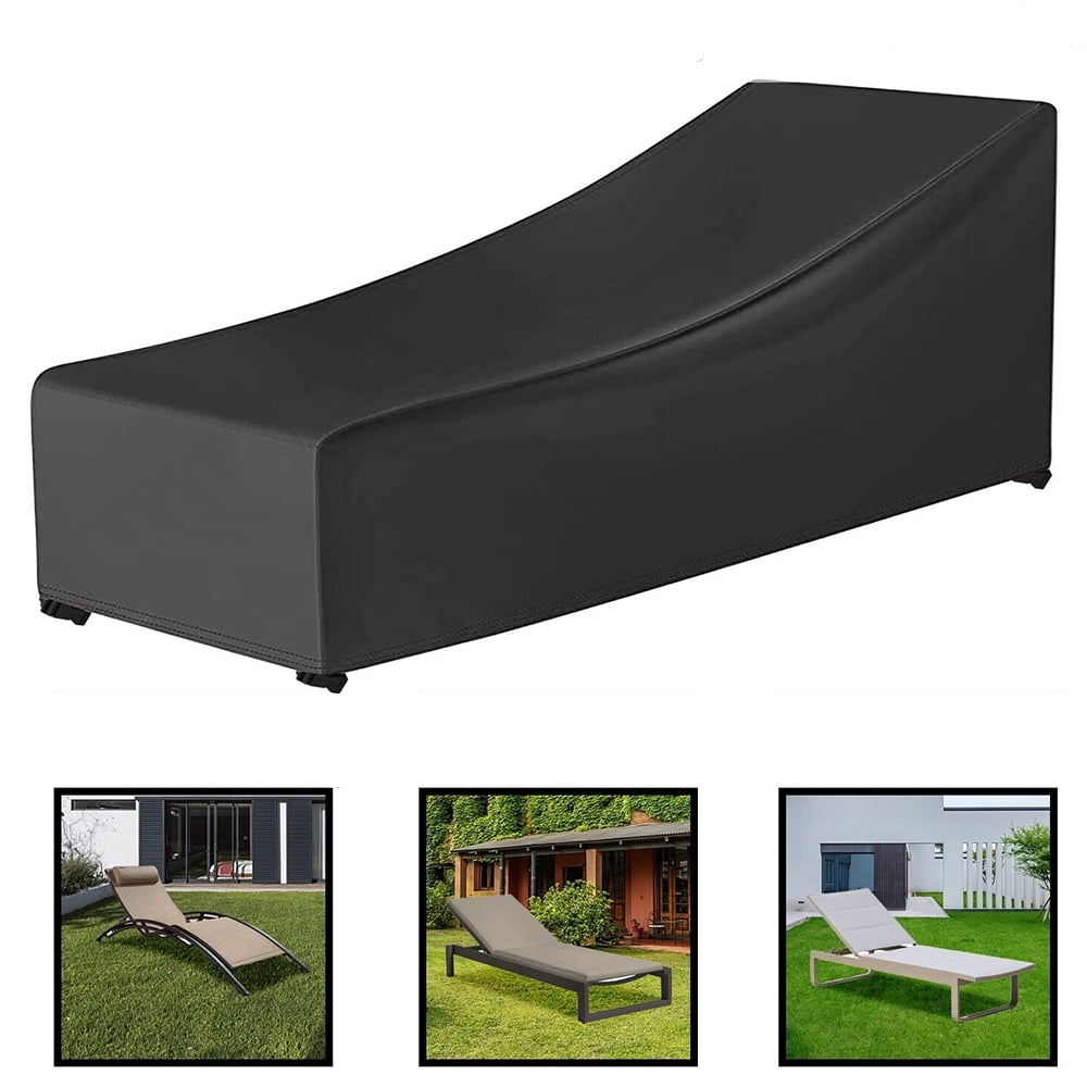 Waterproof Patio Lounge Chair Cover Heavy Duty Outdoor Chaise Lounge ...