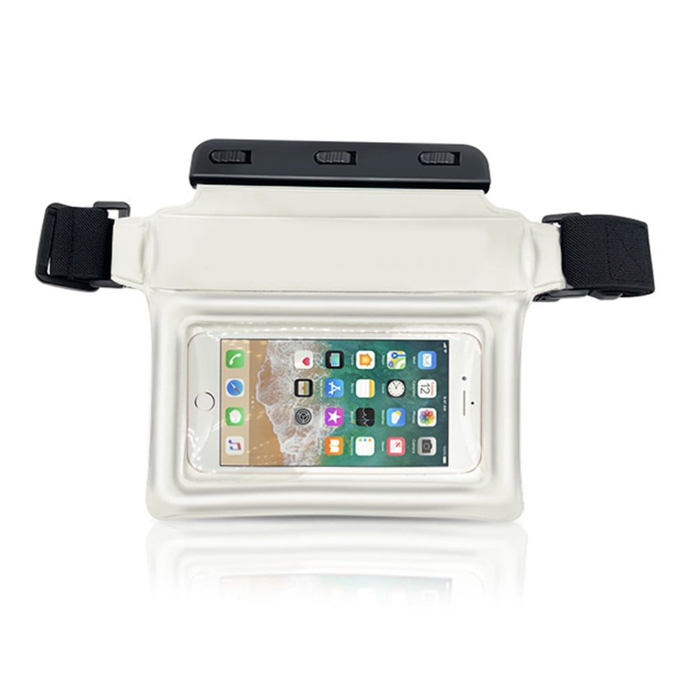 Waterproof Phone Pouch Fanny Pack Floating Dry Bag Swimming Waist Bag ...
