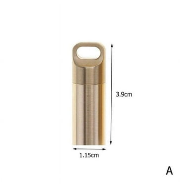 BE-TOOL Mini Aluminum Keychain Pill Container Medication Pill Case Box ...