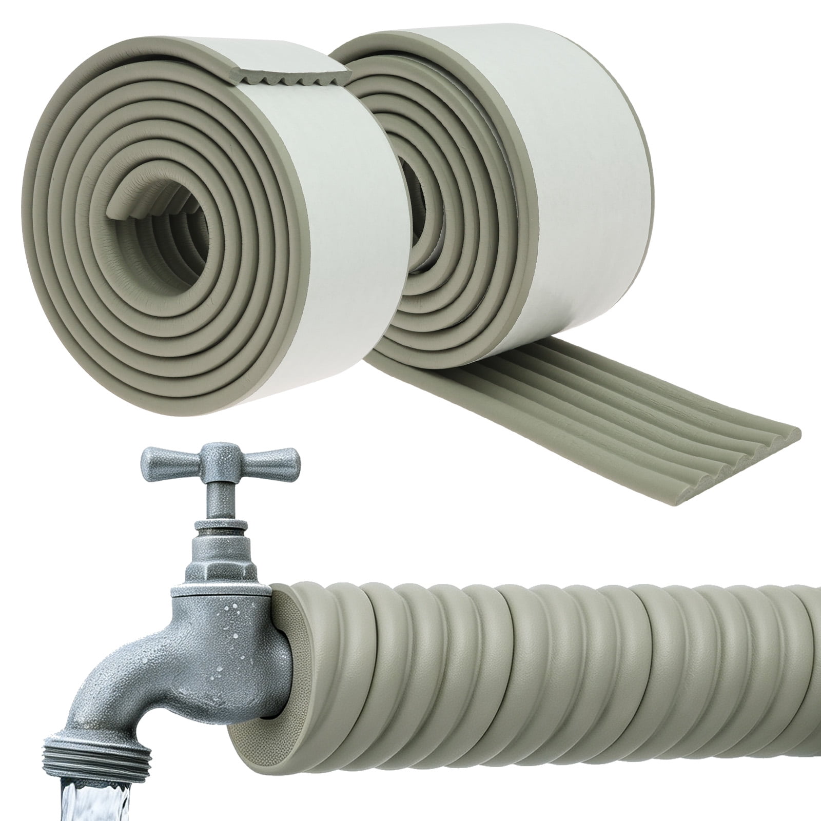 Waterproof Pipe Insulation Strip Self Adhesive Foam Wrap Tube for ...
