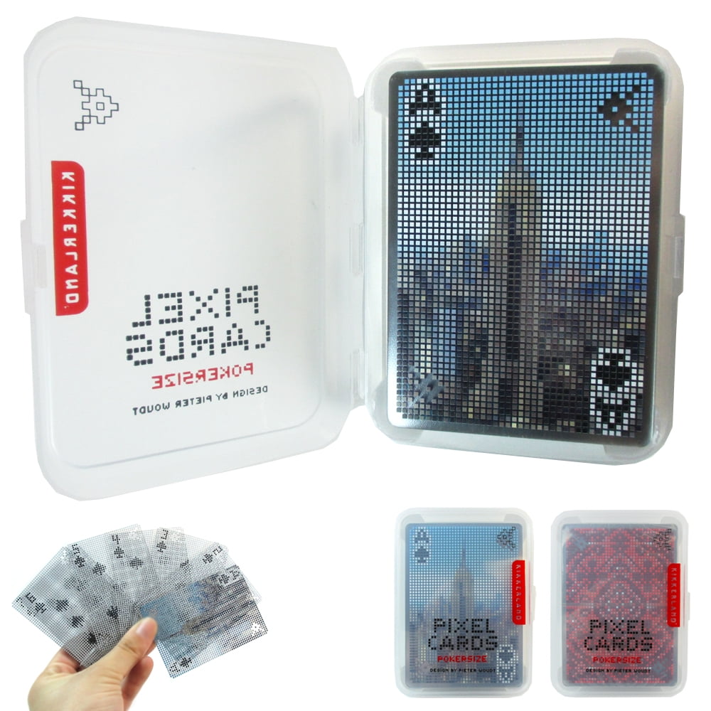 Waterproof Pixel Playing Cards Poker Size Deck Optical Illusion Effect ...