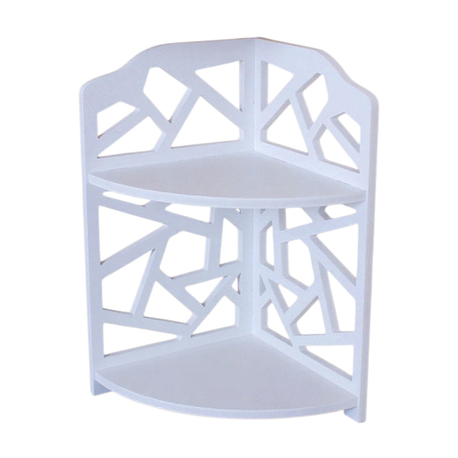 Waterproof Plastic Bathroom Corner Shelf with No Drill Installation ...