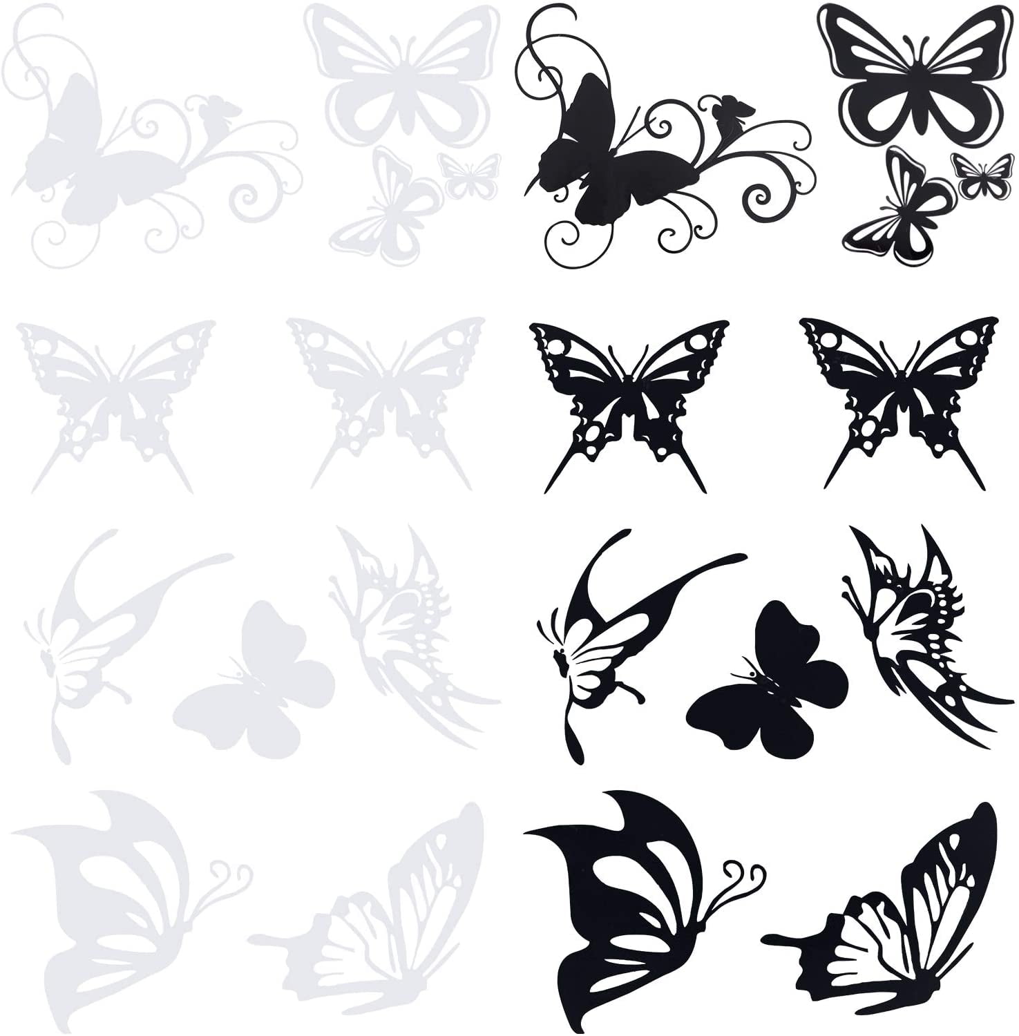 Waterproof Plastic Car Decals for Women Butterfly Car Decal Stickers ...