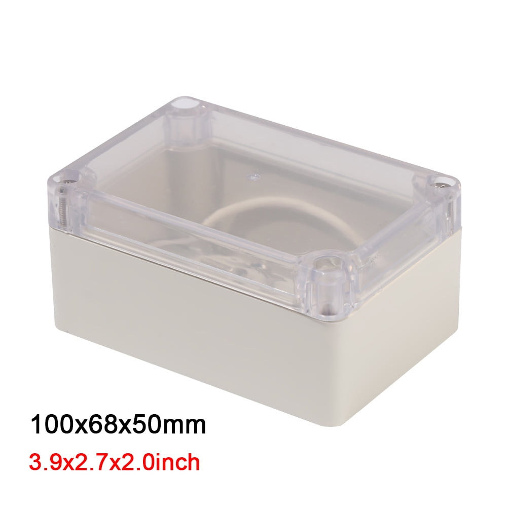Waterproof Plastic Junction Box Transparent Cover Enclosure Electronic ...