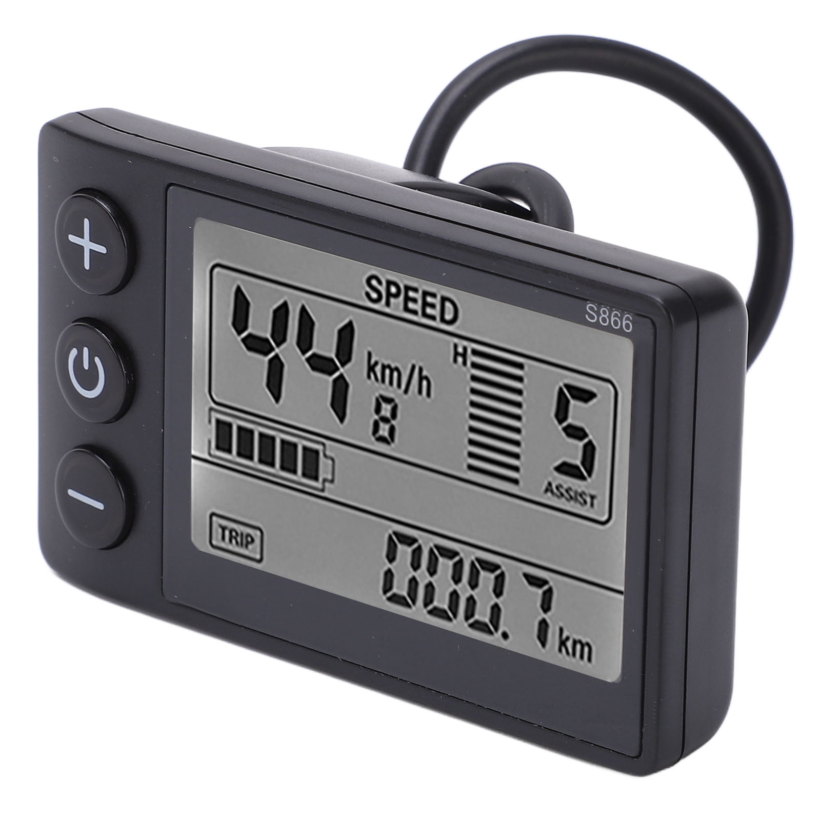 Waterproof Plug LCD Display,Electric S866 LCD Display Meter 24V 36V 48V ...