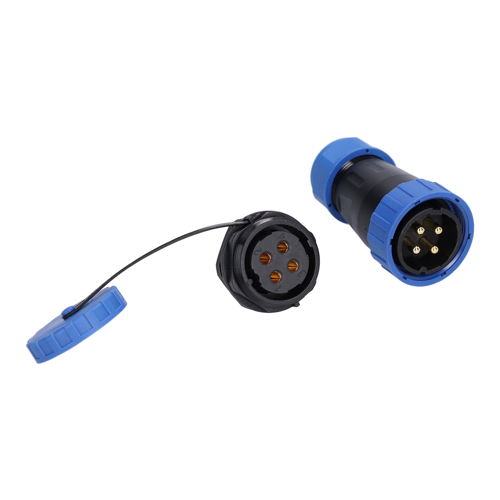 Waterproof Plug Socket Back Nut Aviation Power Connector Industrial ...