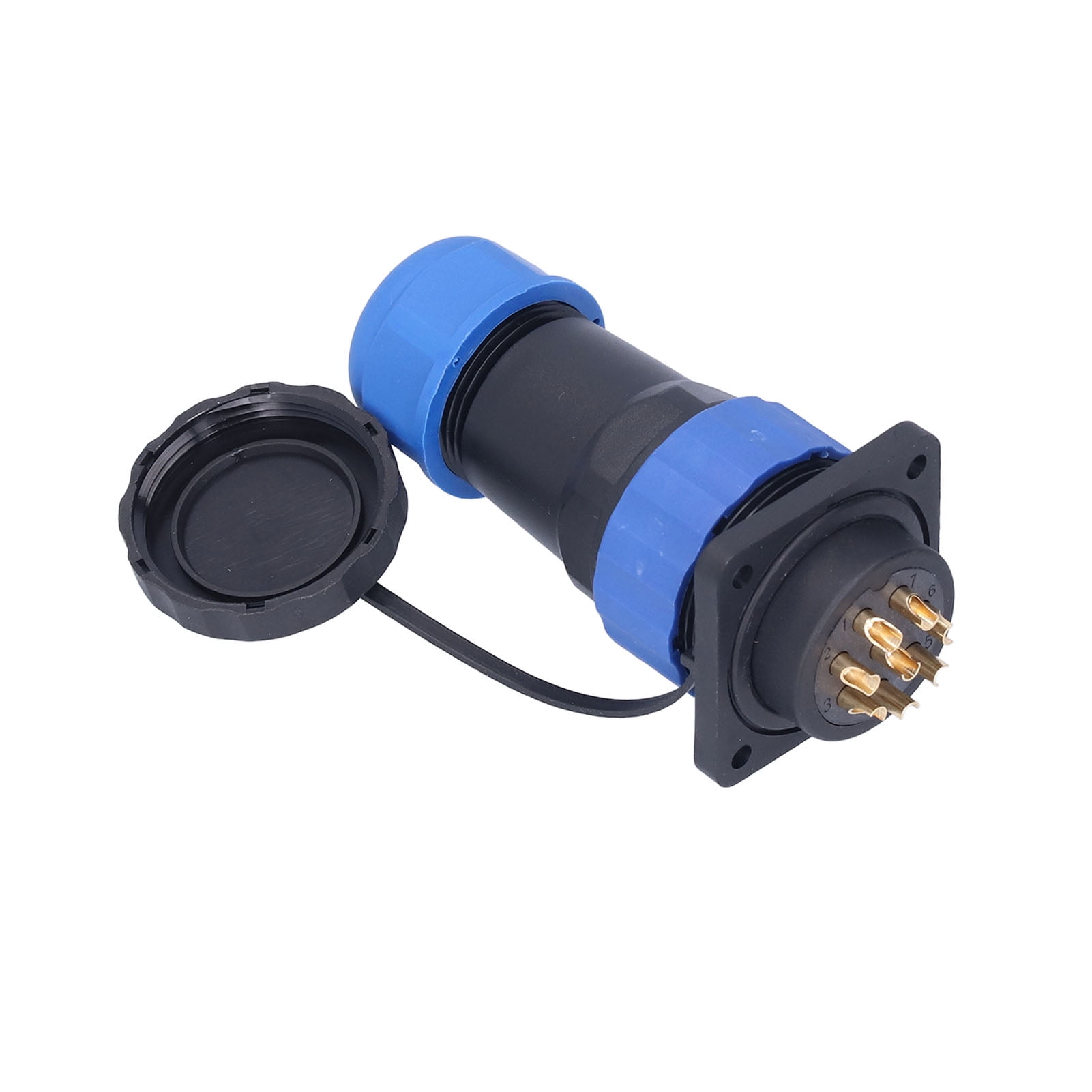 Waterproof Plug Socket Square 4 Hole Male Female Aviation Power ...