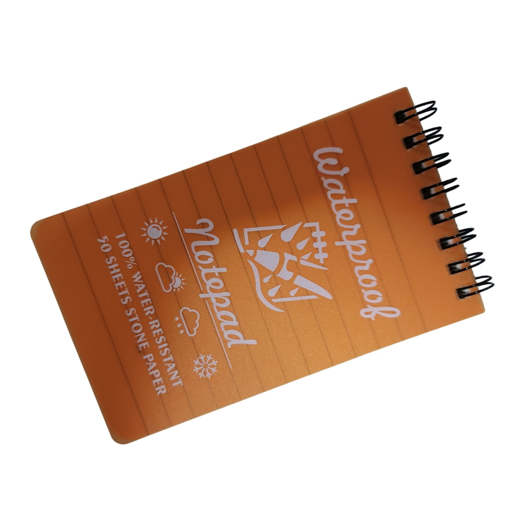 Waterproof Pocket Notebook All Weather Spirals Notepad Write in the ...
