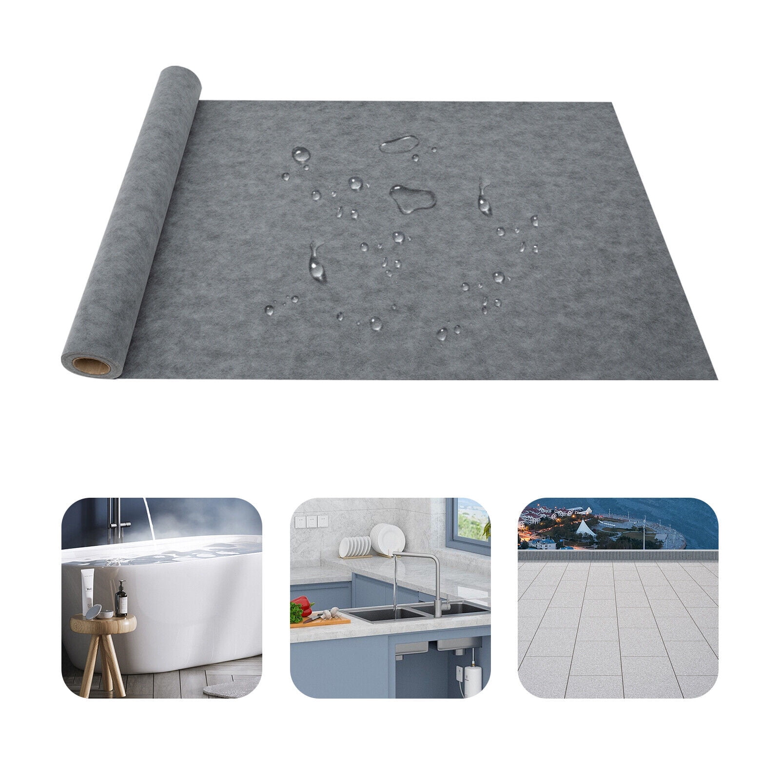 Waterproof Polyethylene Fabric Shower Membrane Roll for Tile Floor ...