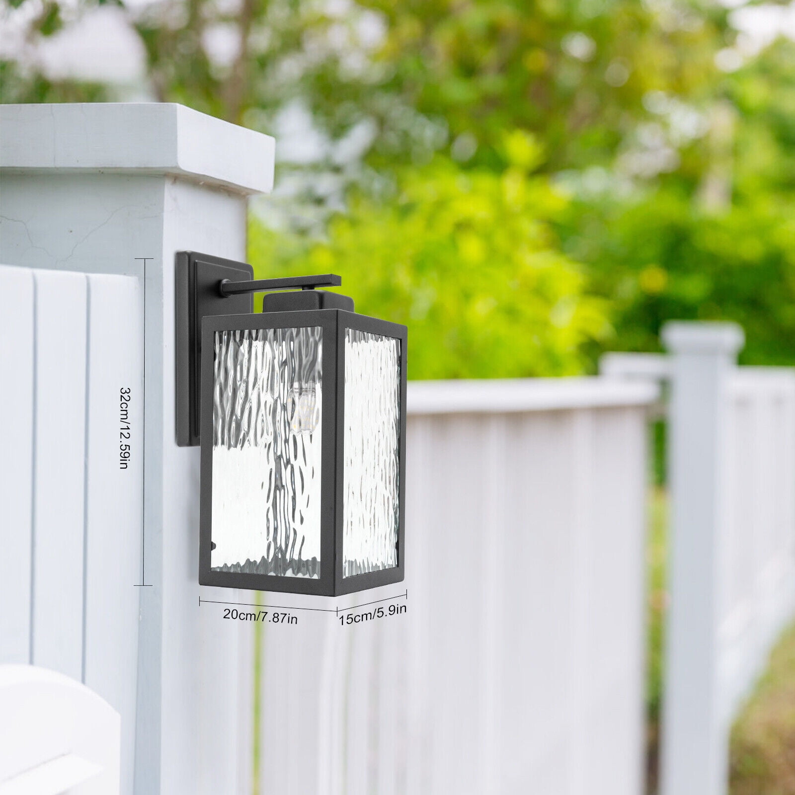 Waterproof Porch Light Outside Wall Lights for House, Black Wall Sconce ...