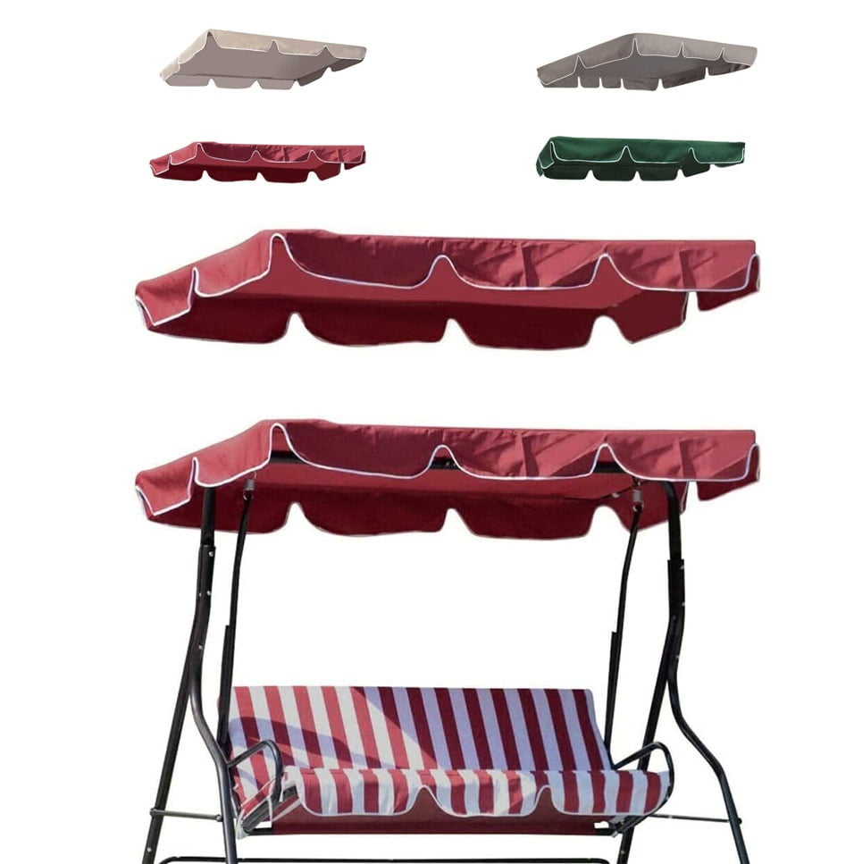 Waterproof Porch Swing Canopy Replacement Durable Top Cover for Garden ...