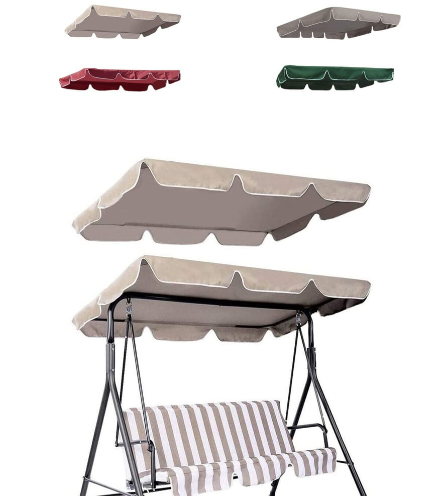 Waterproof Porch Swing Canopy Replacement Top Cover for Garden Swing ...