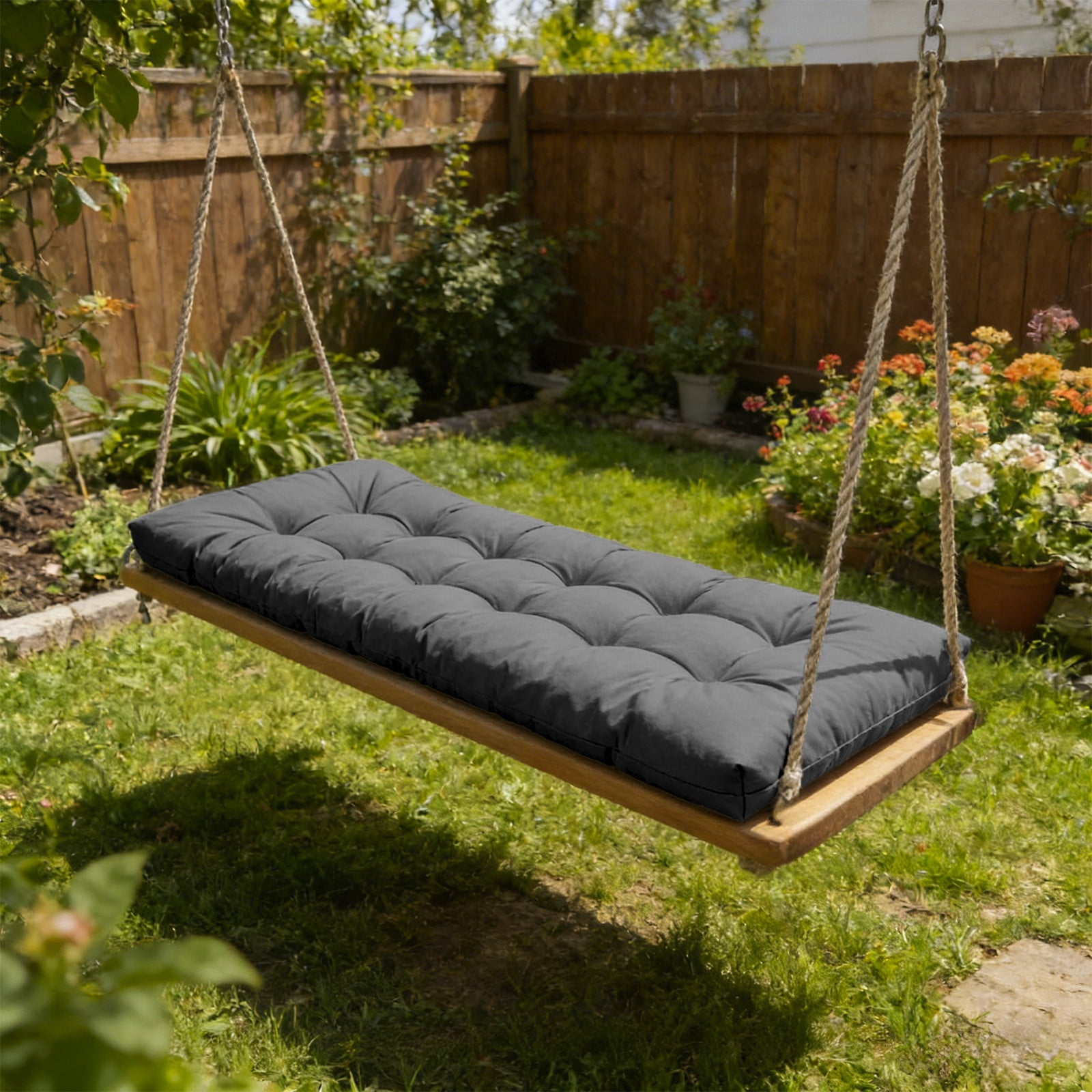 Waterproof Porch Swing Cushion Replacement Nylon for Outdoor Furniture ...