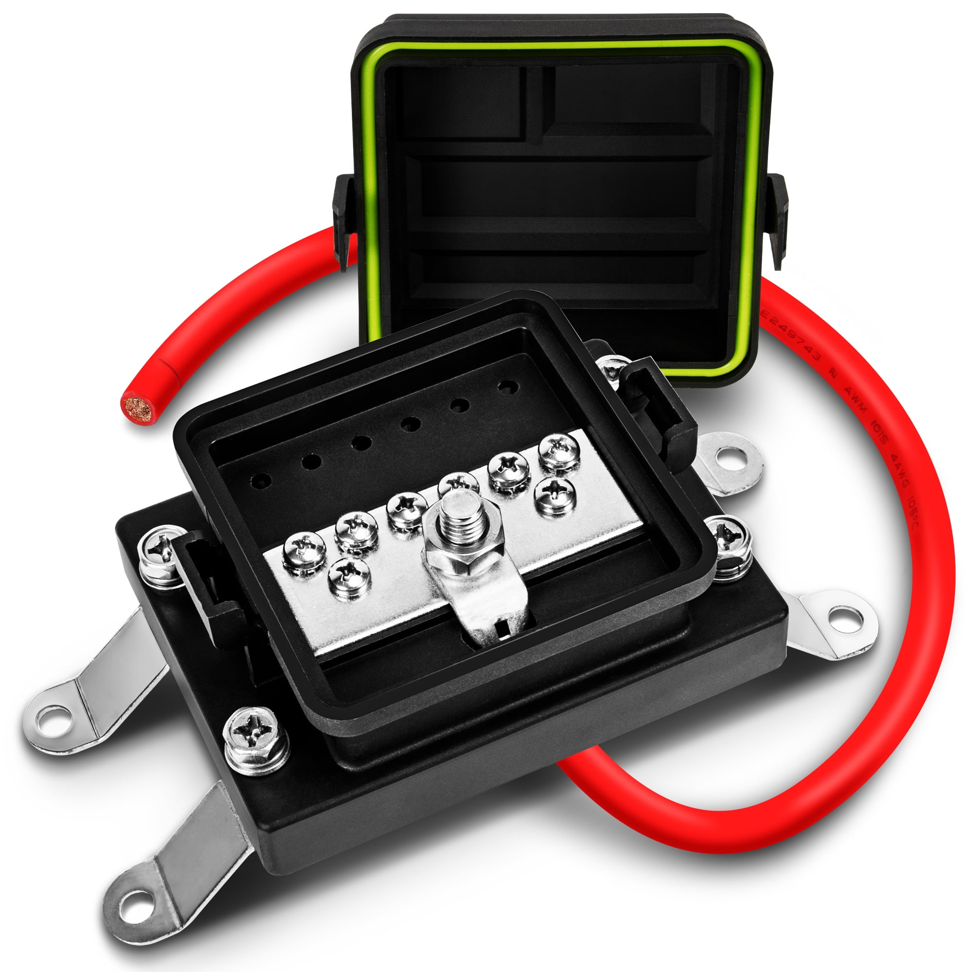 Waterproof Positive/Ground Power Distribution Terminal Block Battery ...