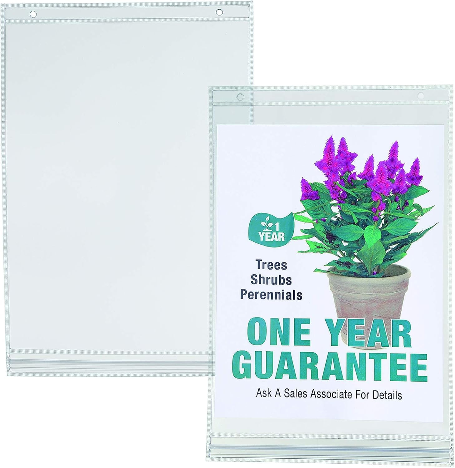 Waterproof Poster Pocket, 8.5 Inch x 11 Inch, Resealable Weatherproof ...