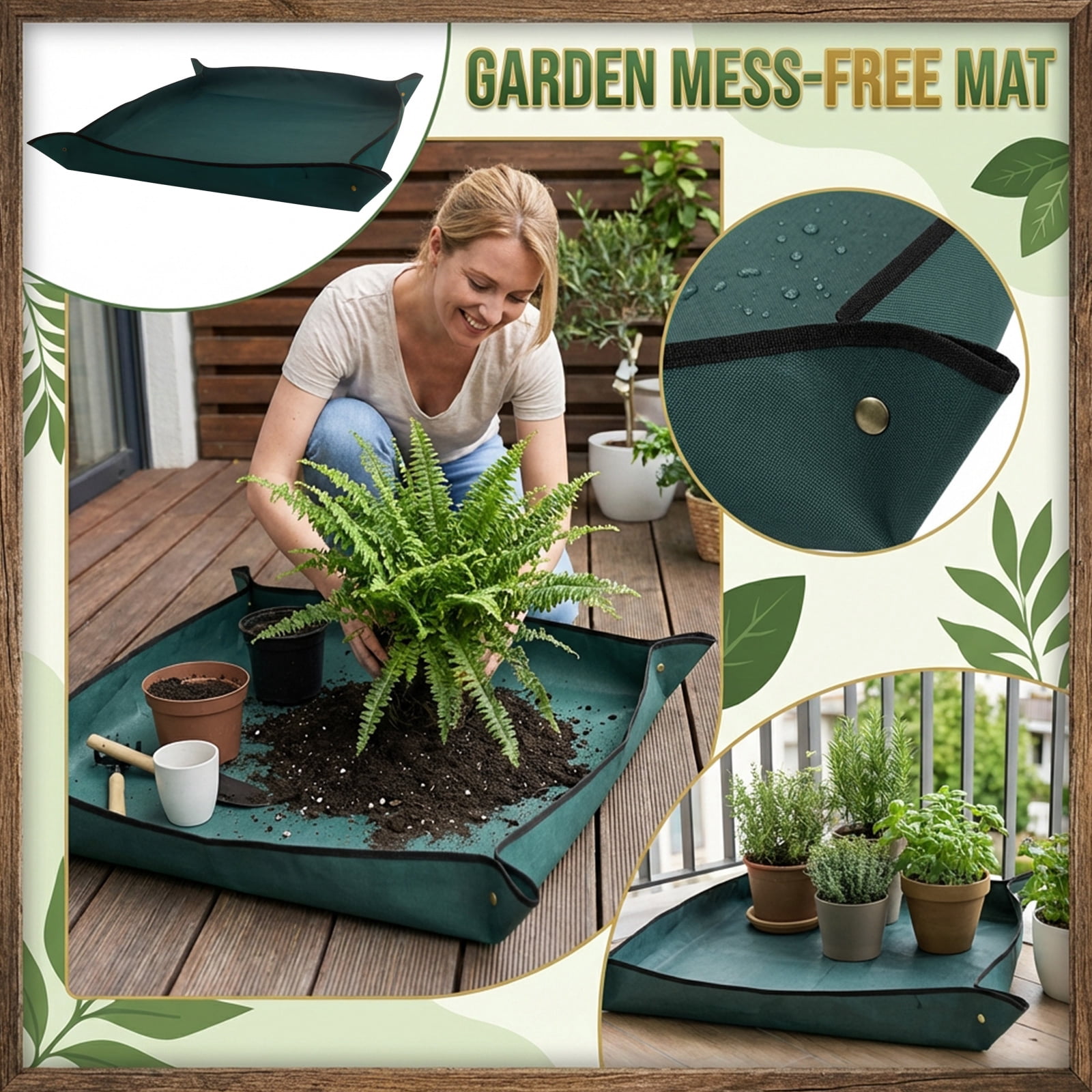 Waterproof Potting Mat for Indoor Gardening, Leak-proof Repotting ...